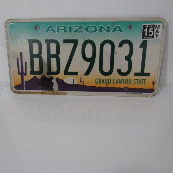 Other | Arizona License Plate Grand Canyon State Desert Scene Bbz931 ...
